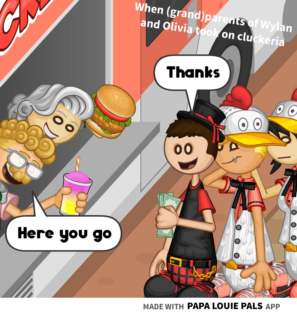 When Wylan and Olivia’s (grand)parents took over Cluckeria | Fandom