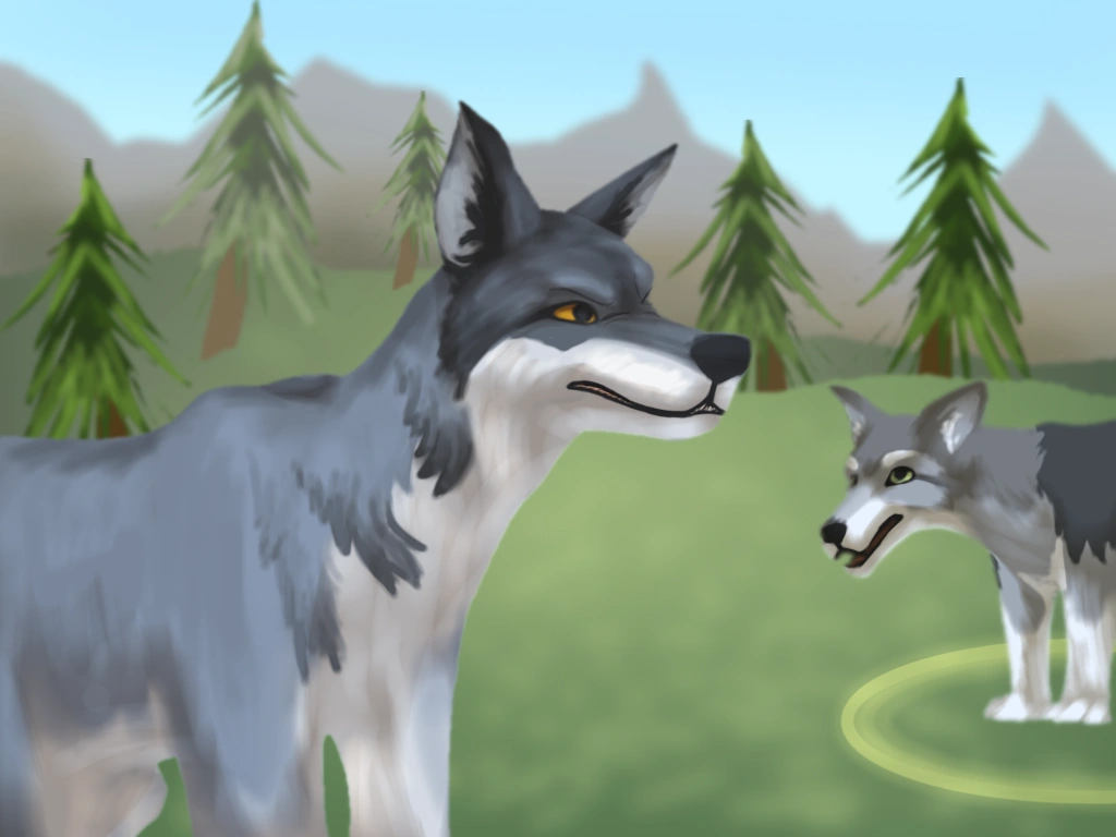 I drew two wolves-anyone recognize them? | Fandom