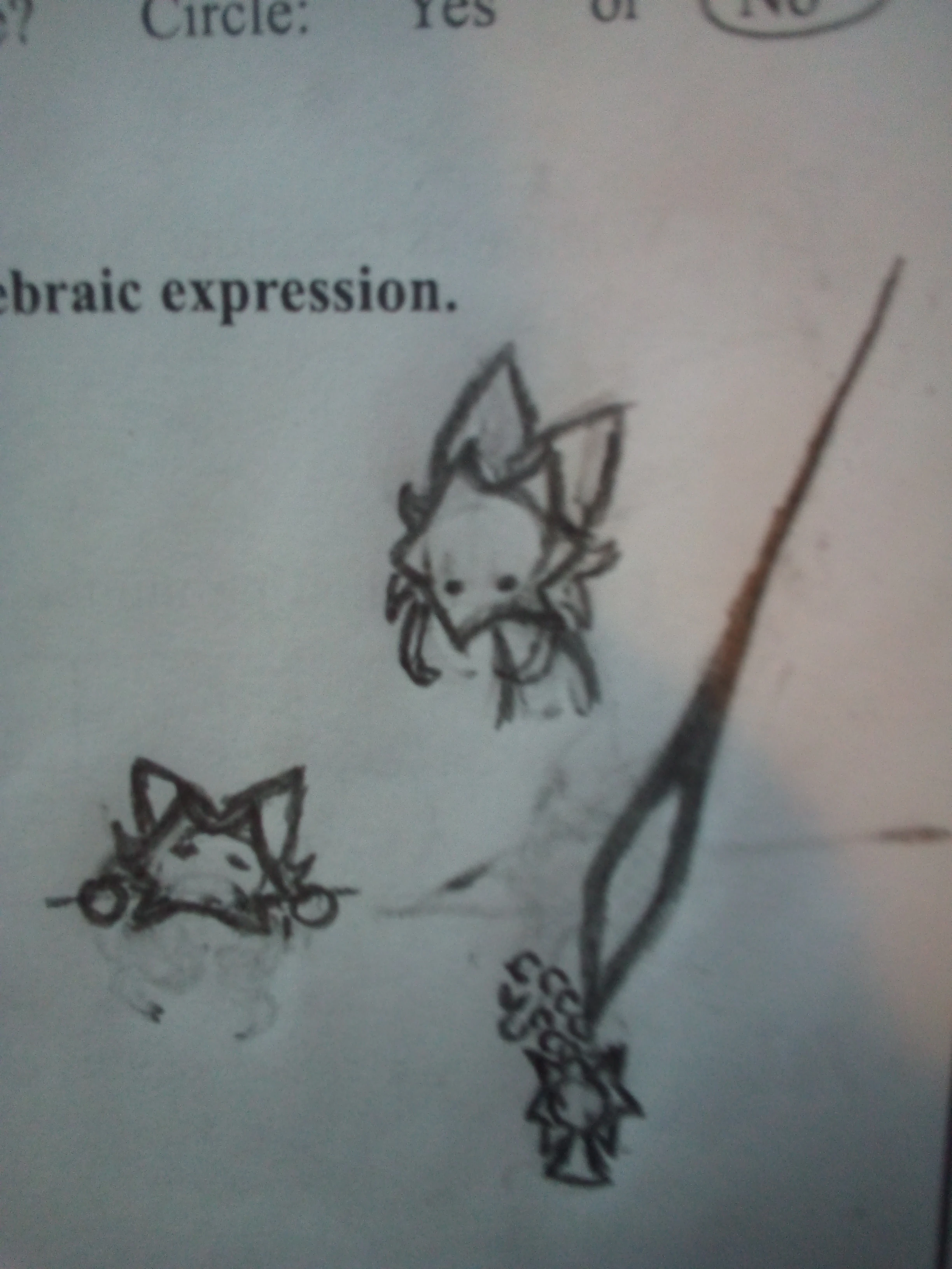 Trying to draw in that silly way some people do with their characters ...