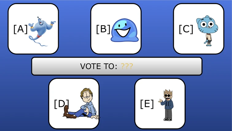 blue character voting 2 | Fandom