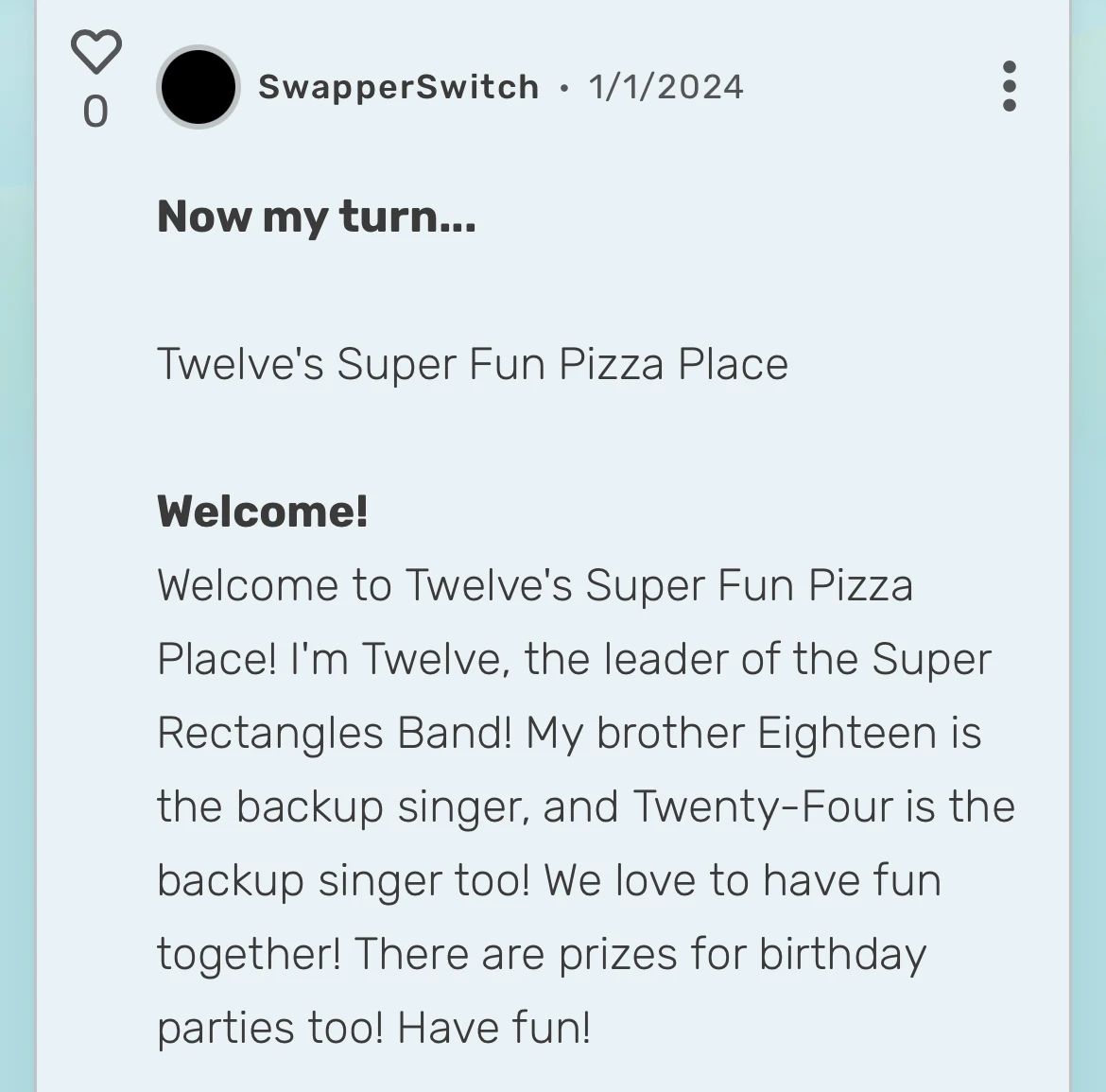 Stuff about Twelve’s Super Fun Pizza Place | Fandom