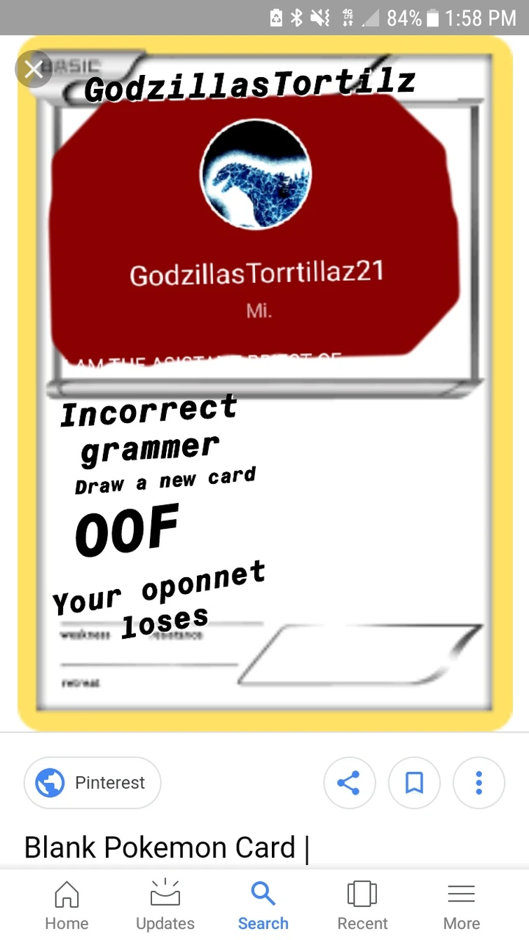 Gojimon card #2: GodzillasTortilaz | Fandom