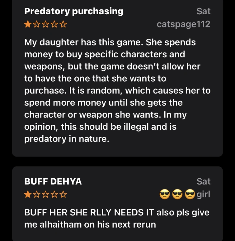 People rating Genshin | Fandom