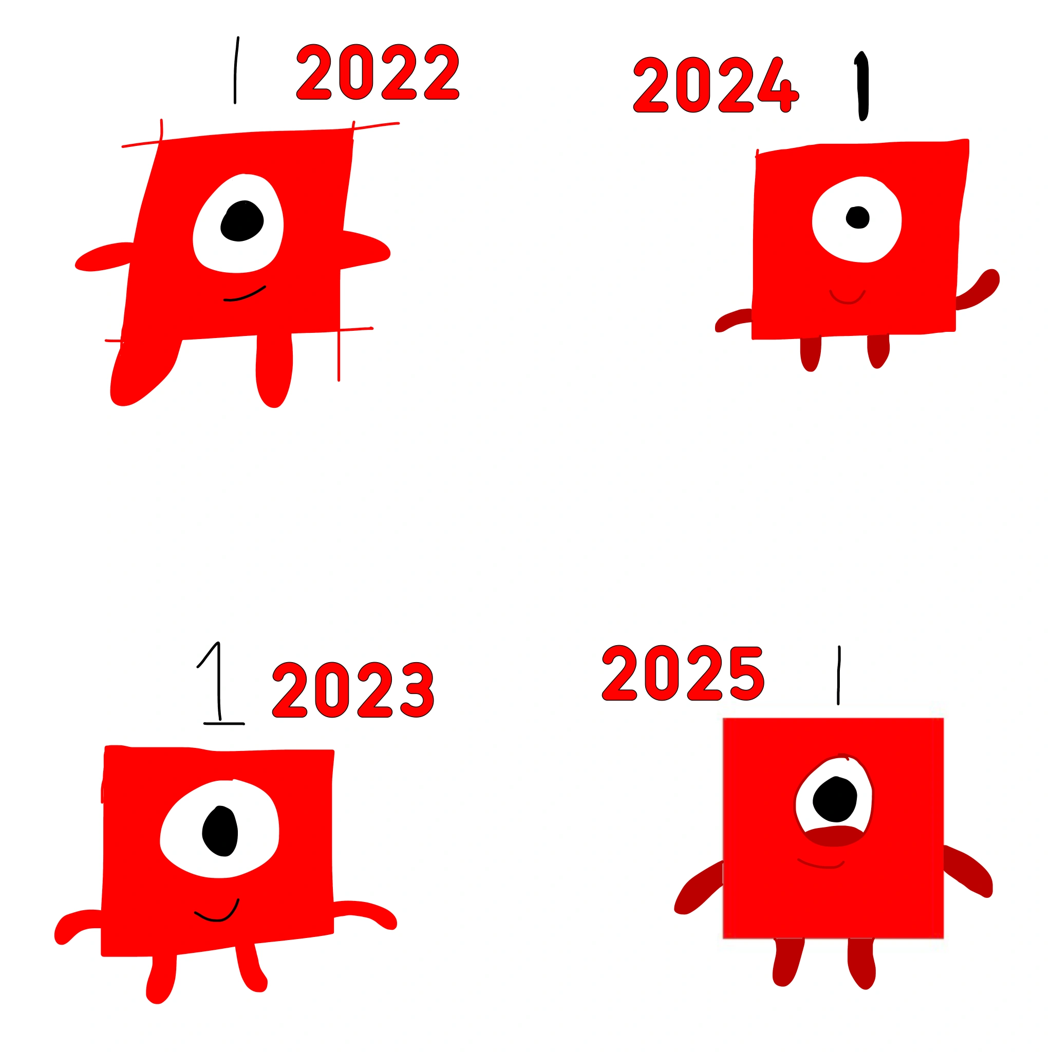 How I used to draw Numberblocks (2022 to 2025) | Fandom