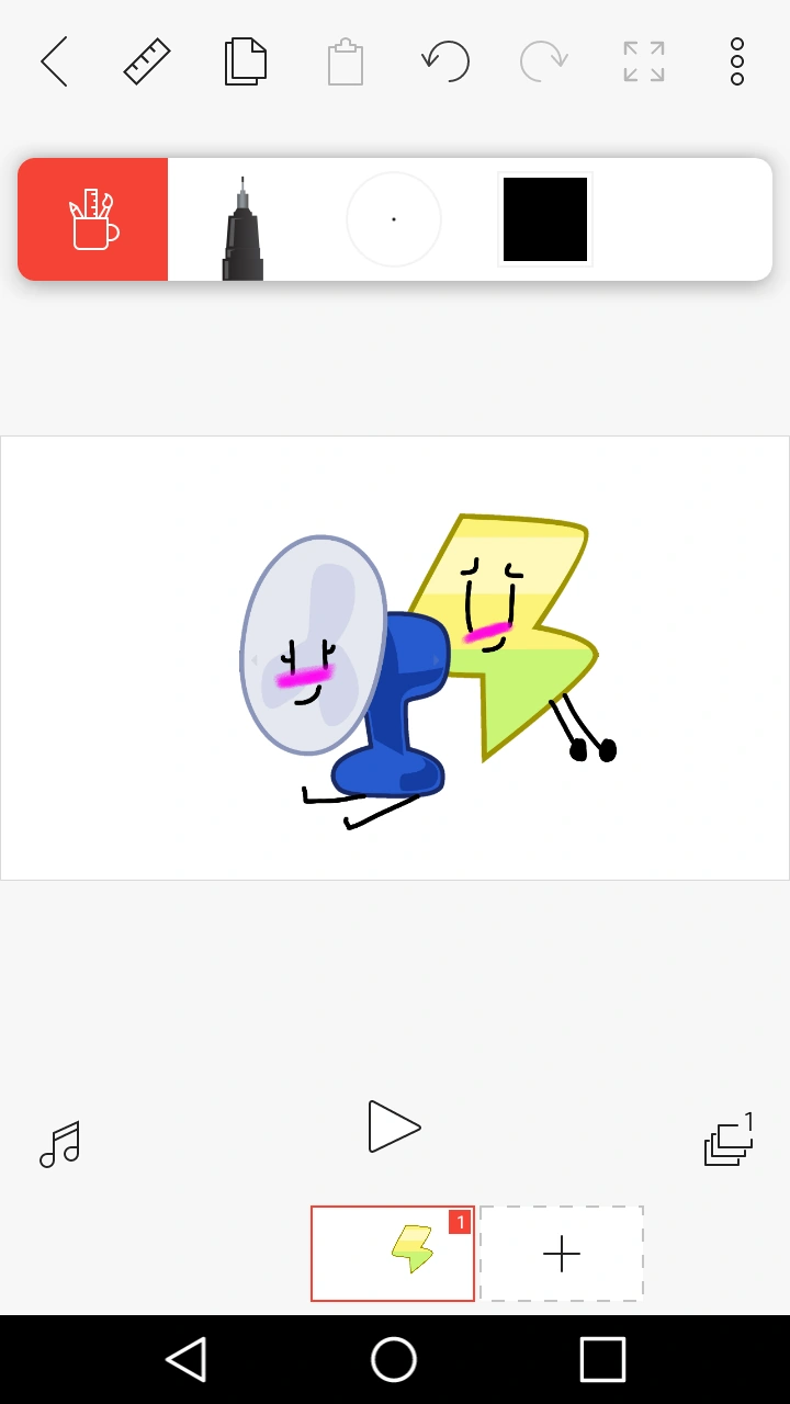 Here’s a picture of a pose of nickel (BFB) but with BFDI Assets | Fandom