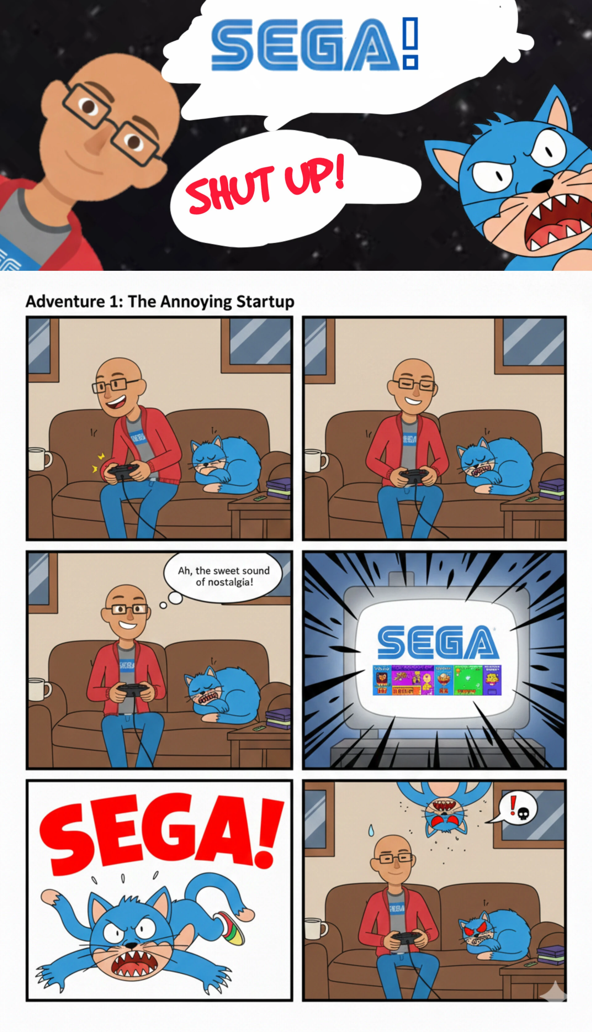 Adventures Of Sega & Angry Cat Part 1 | Fandom