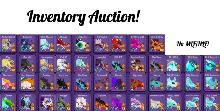 Inventory Auction 👁️👁️ | Fandom