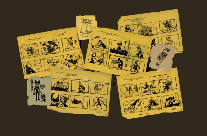 I was looking at the drawings from Joey's apartment and I realised,we ...