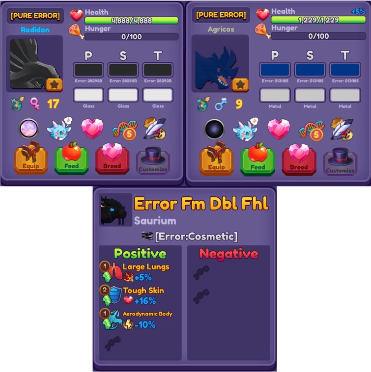 Trading both pure errors for Super Computer Quetz (negotiate in dms ...