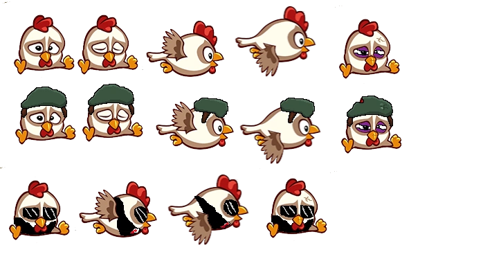 Homing chicken sprites | Fandom