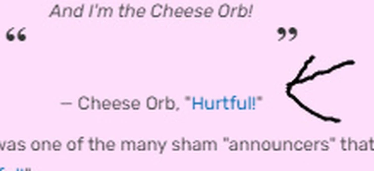 This needs an audio from cheese orb | Fandom