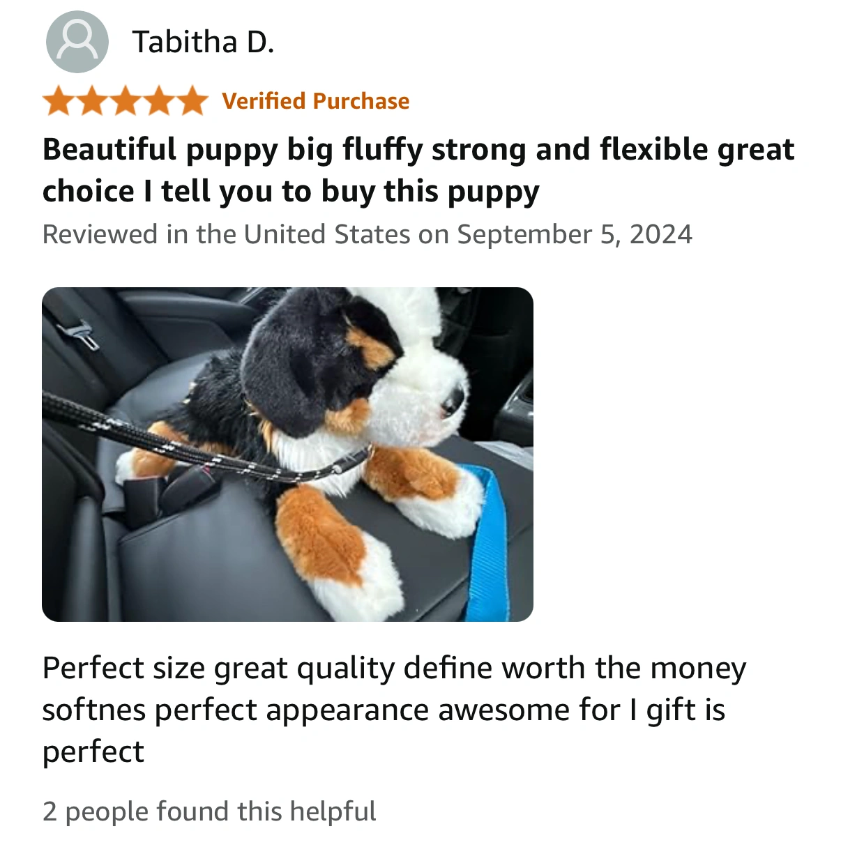 Beautiful puppy big fluffy strong and flexible great choice I tell you ...