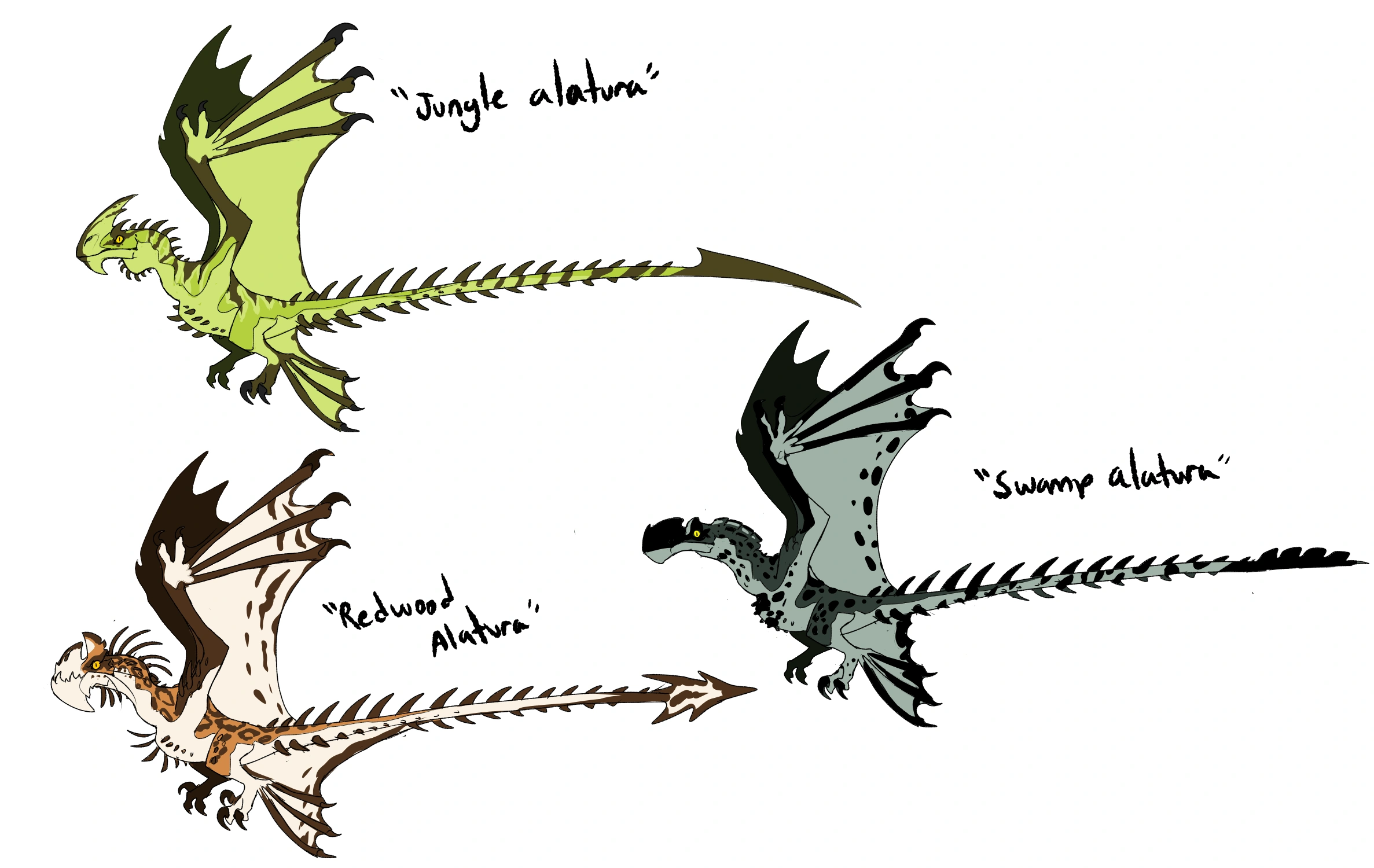 Meet the alatura subspecies, from the designer of alatura. Warning ...