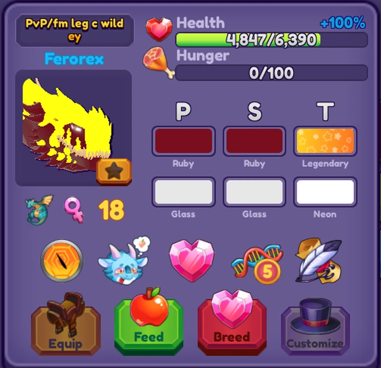 Trading a fm leg c pvp rex for a leg e pot! | Fandom