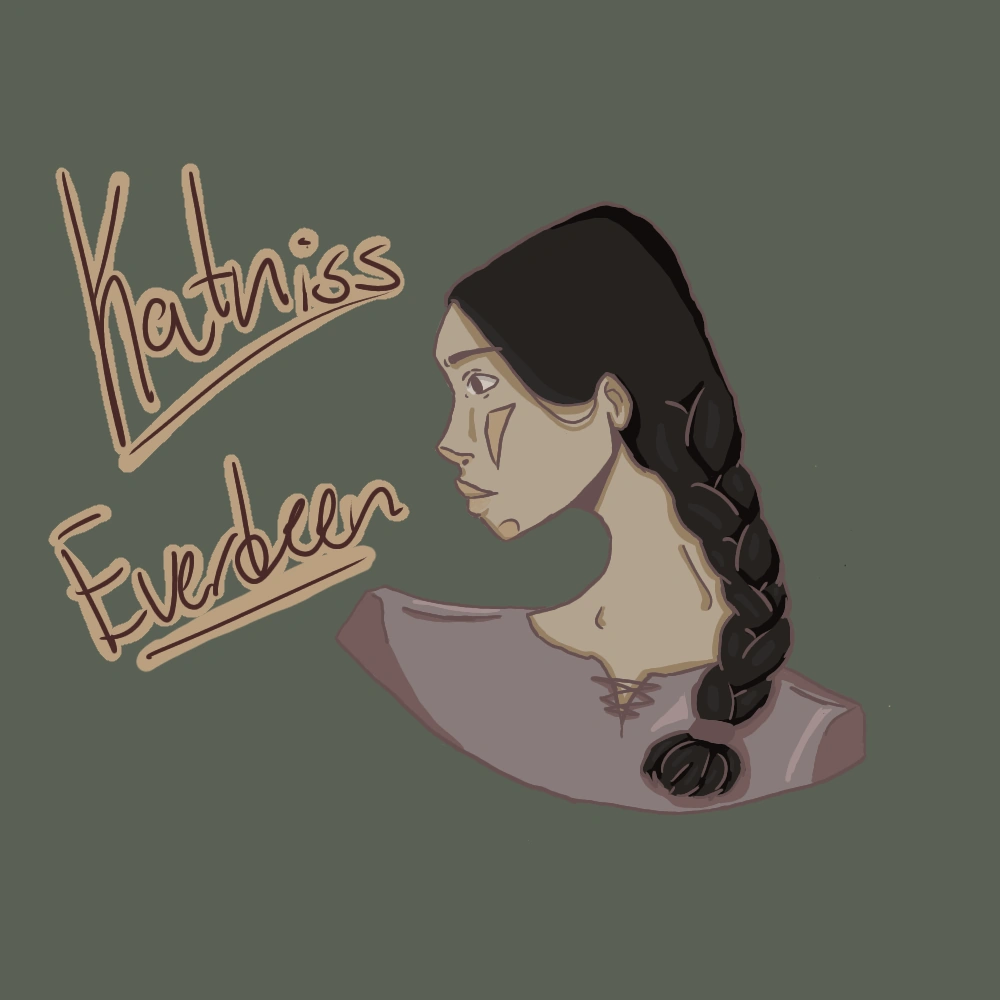 Drawing of Katniss. | Fandom