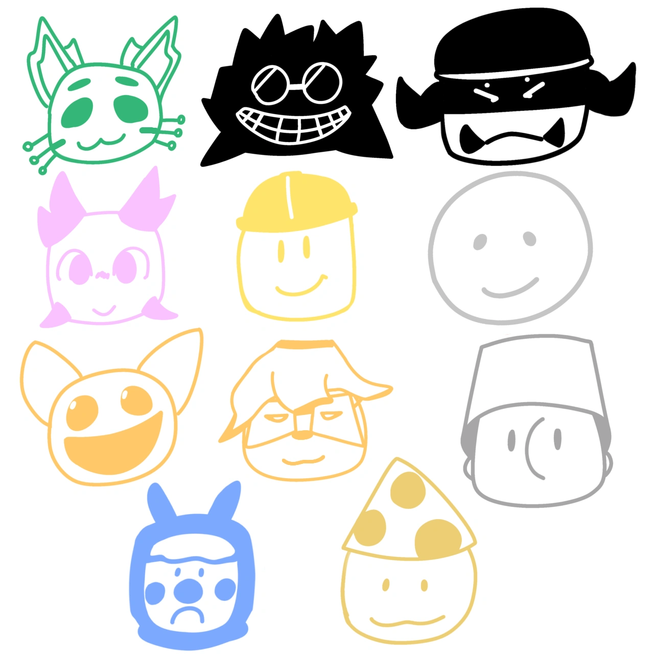 drawing regretevator characters based on memory | Fandom