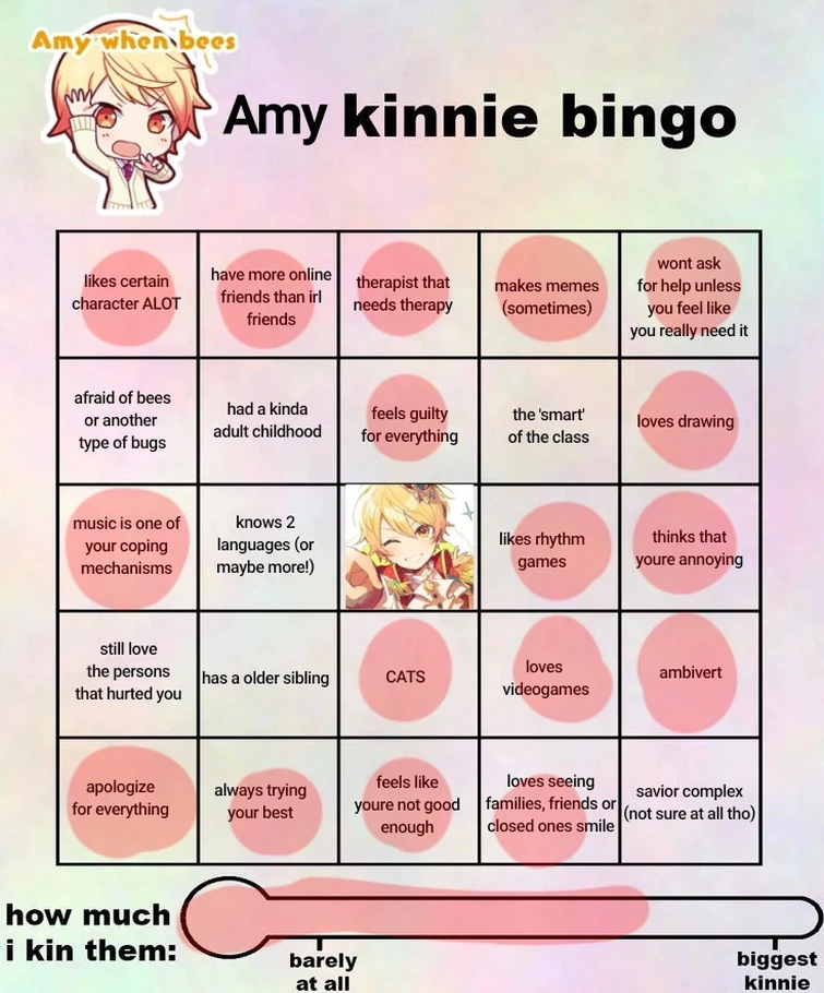 My kinnie bingo!! | Fandom