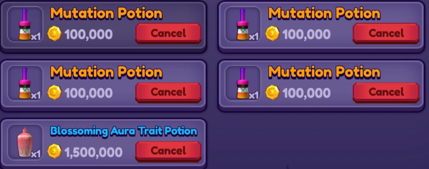Selling mut pots + blossoming aura trait pot! | Fandom