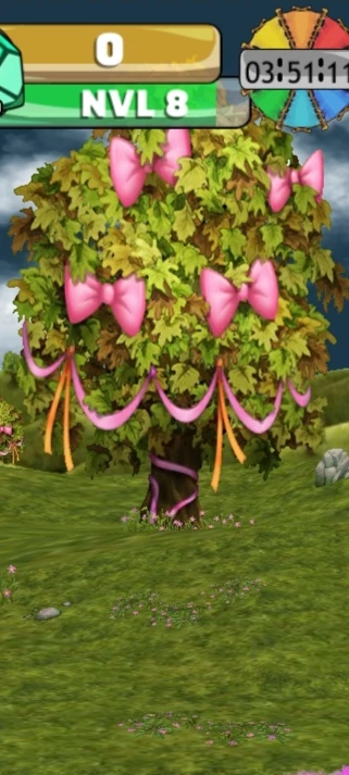 In My pompom there are these pink trees, were some of them in My ...