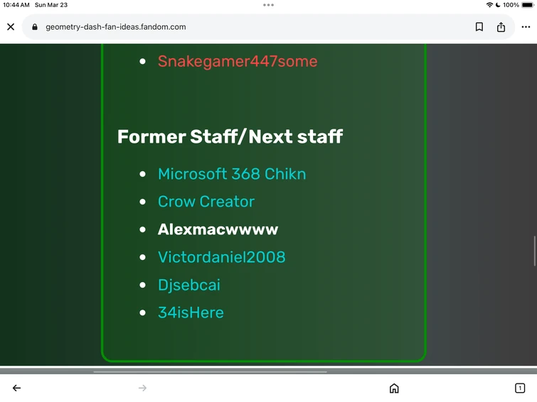 I’m becoming a next staff | Fandom