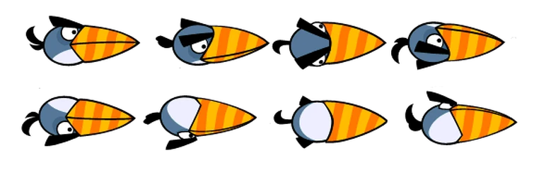 Drill Bird/Space Hal Cropped Sprites | Fandom