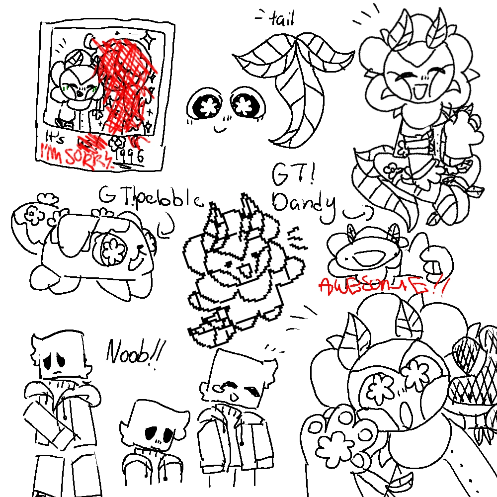 look, dandy!!!!!! (AU doodle) | Fandom