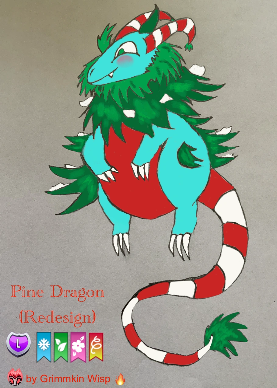 Pine Dragon Redesign - Just for fun! 🎄 | Fandom