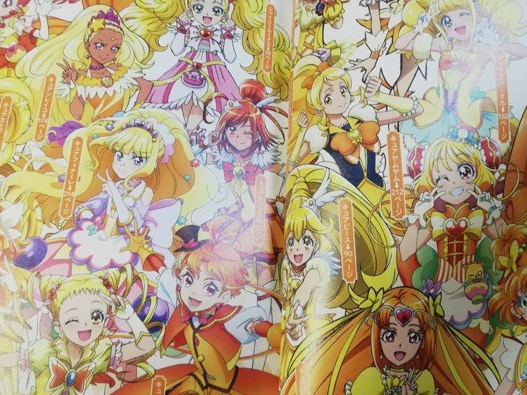 All color teams from 20th Anniversary Pretty Cure Costume Chronicle ...
