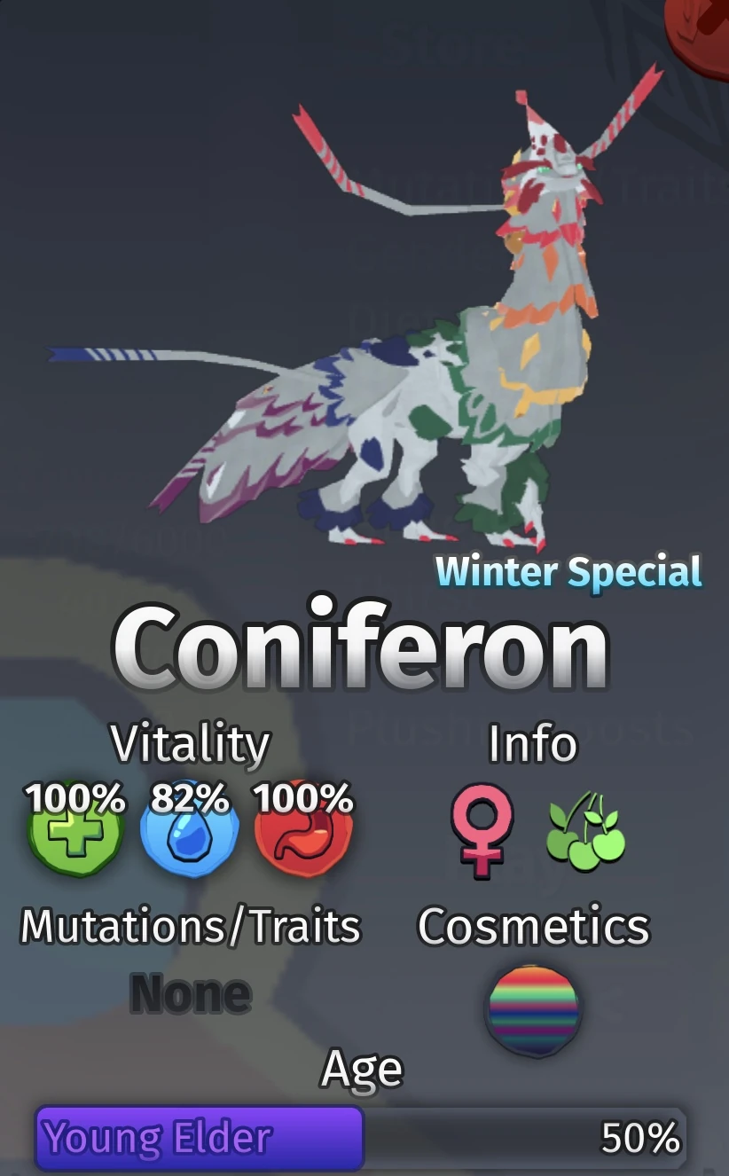 selling pretty coniferon stored for 10+ mush (NEED GONE) | Fandom