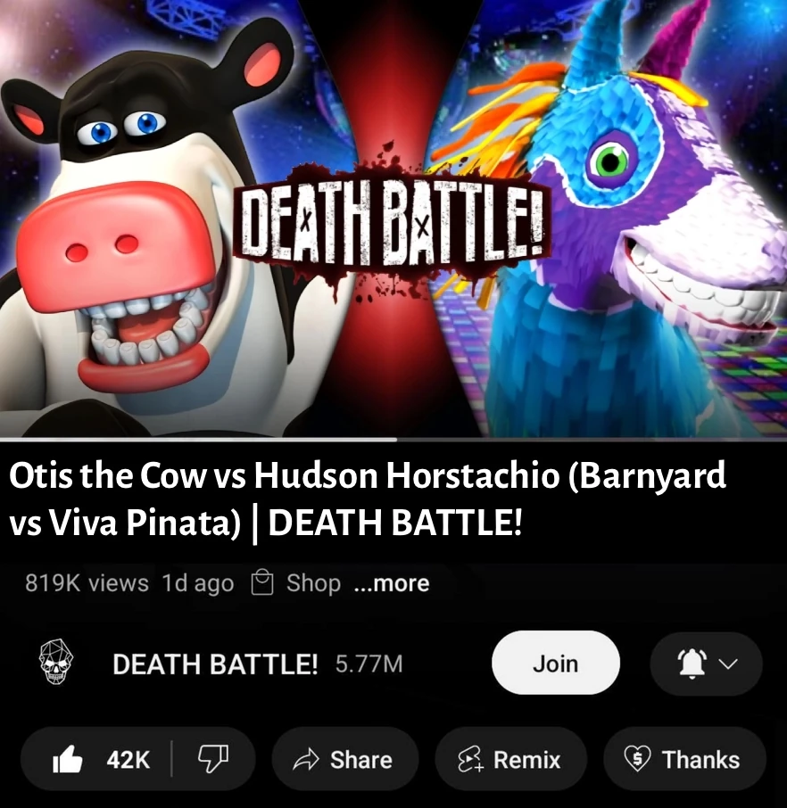 Otis the Cow vs Hudson Horstachio: Official Video mockup | Fandom