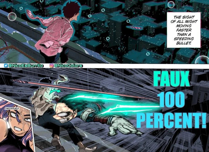 Faster Than A Speeding Bullet My Hero Academia Chapter 315 Coloring ...