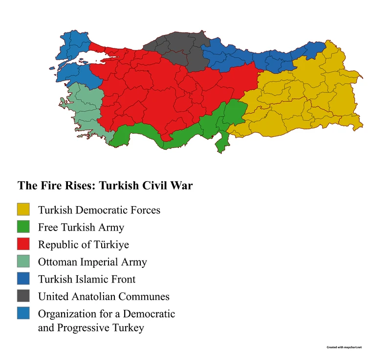 Map I did for a Turkish Civil War in The Fire Rises | Fandom