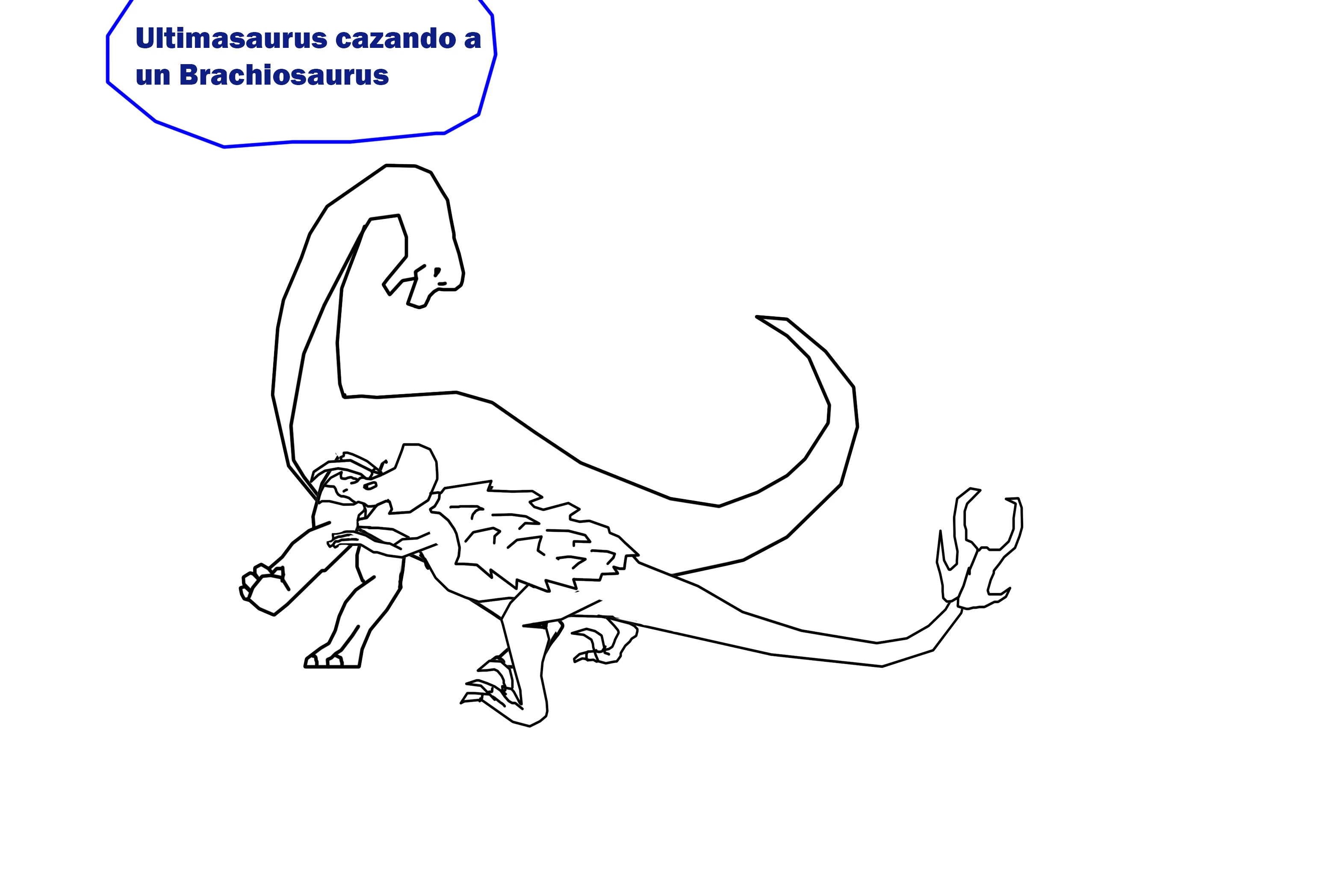 Ultimasaurus cazando a un Brachiosaurus | Fandom