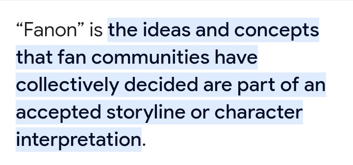 The difference between canon, and fanon. | Fandom