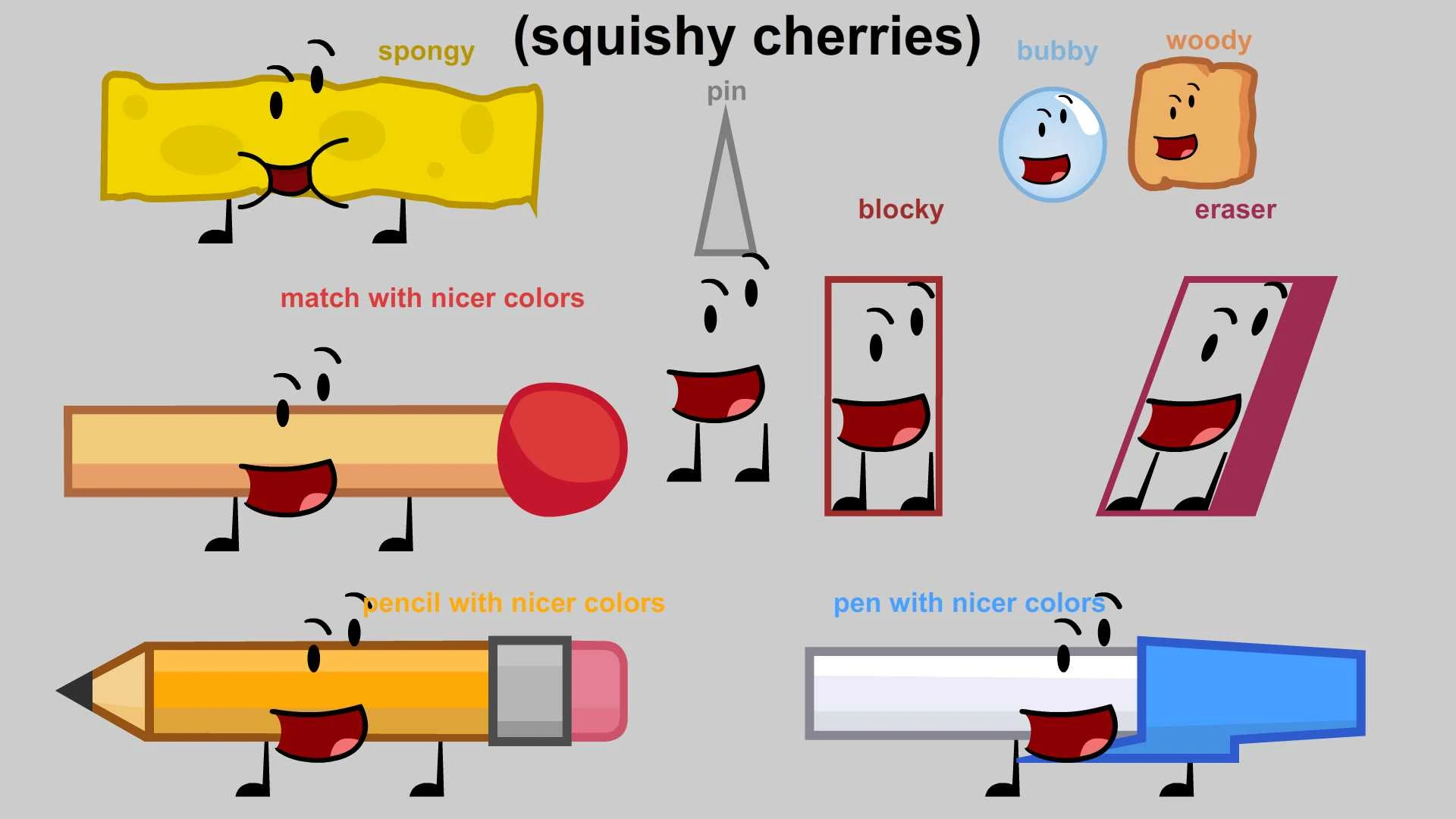 the BFDI cast of all time??? | Fandom