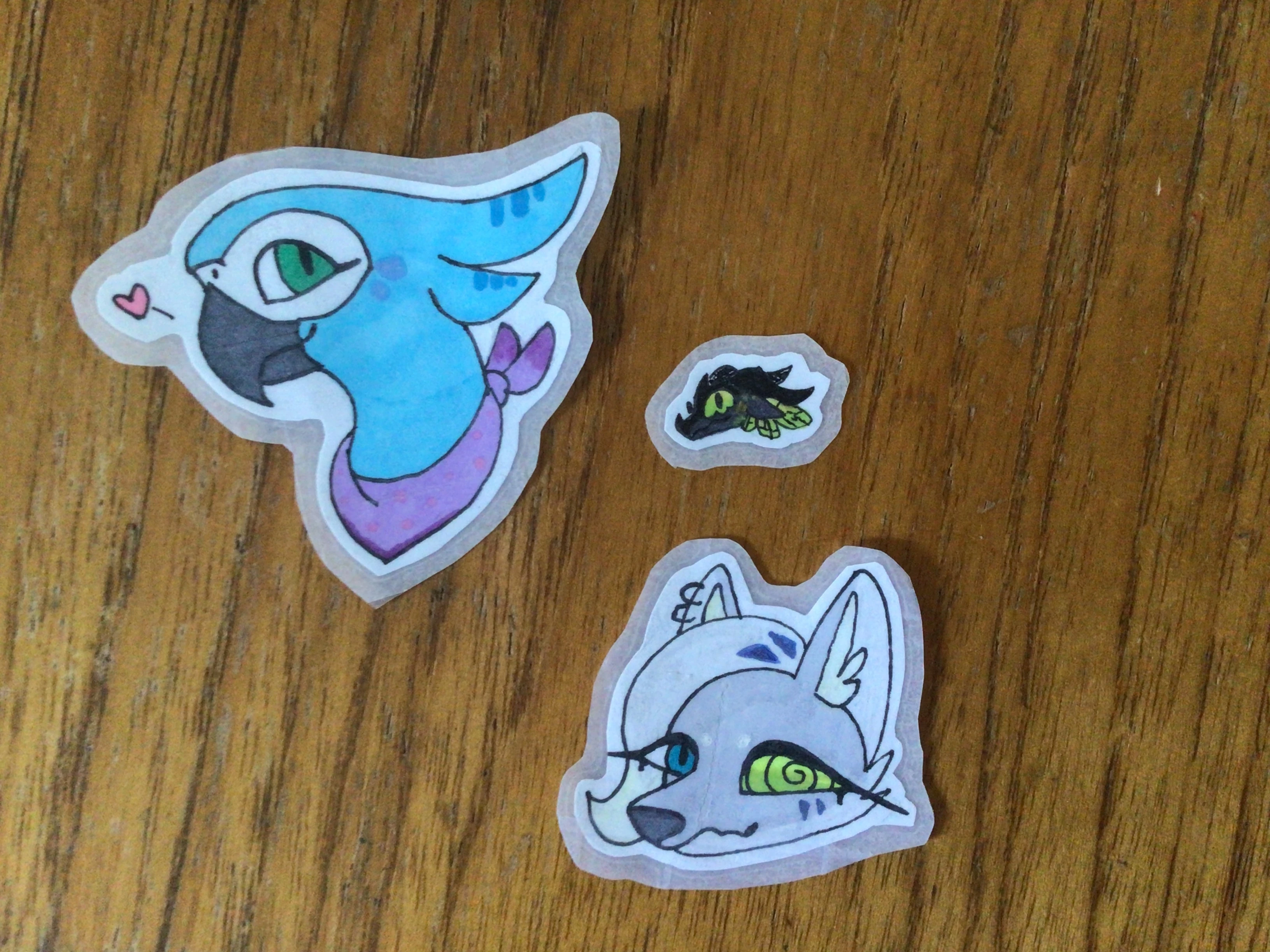 I made stickers of some ocs | Fandom