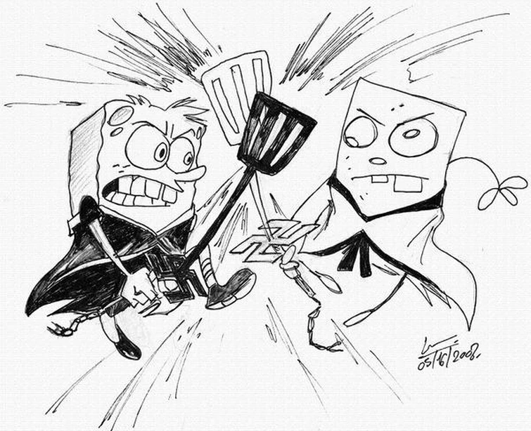 I found this cursed fanart of SpongeBob as a Soul Reaper/Shinigami | Fandom