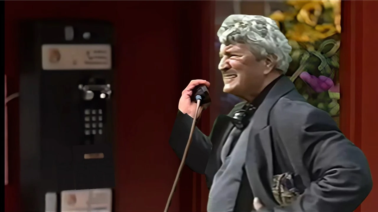 P.T. Boomer in phone booth reconstruction pic (free to use; just credit ...