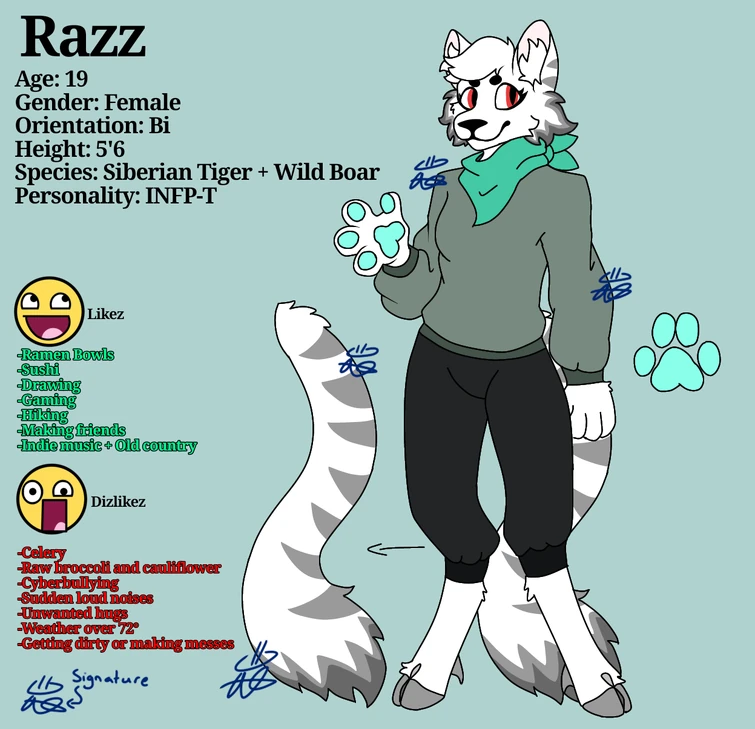 Fursona / Fursuit ref sheet and pfp for discord+yt | Fandom