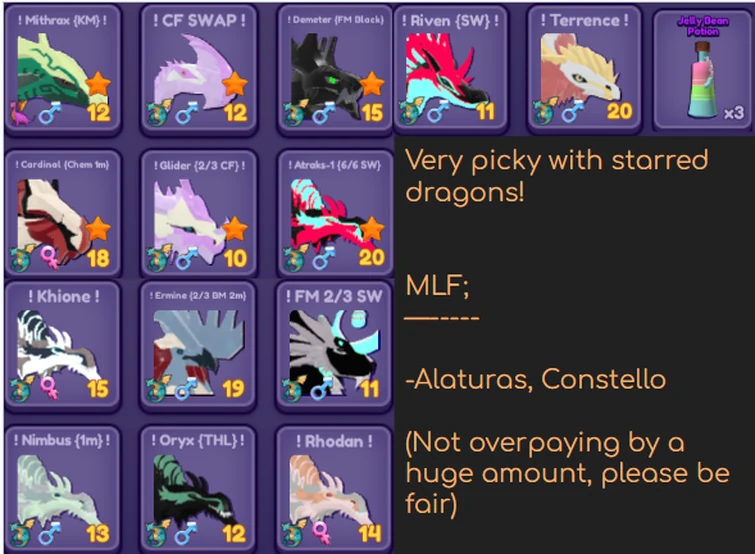 Trading Auction (LF Constello) | Fandom