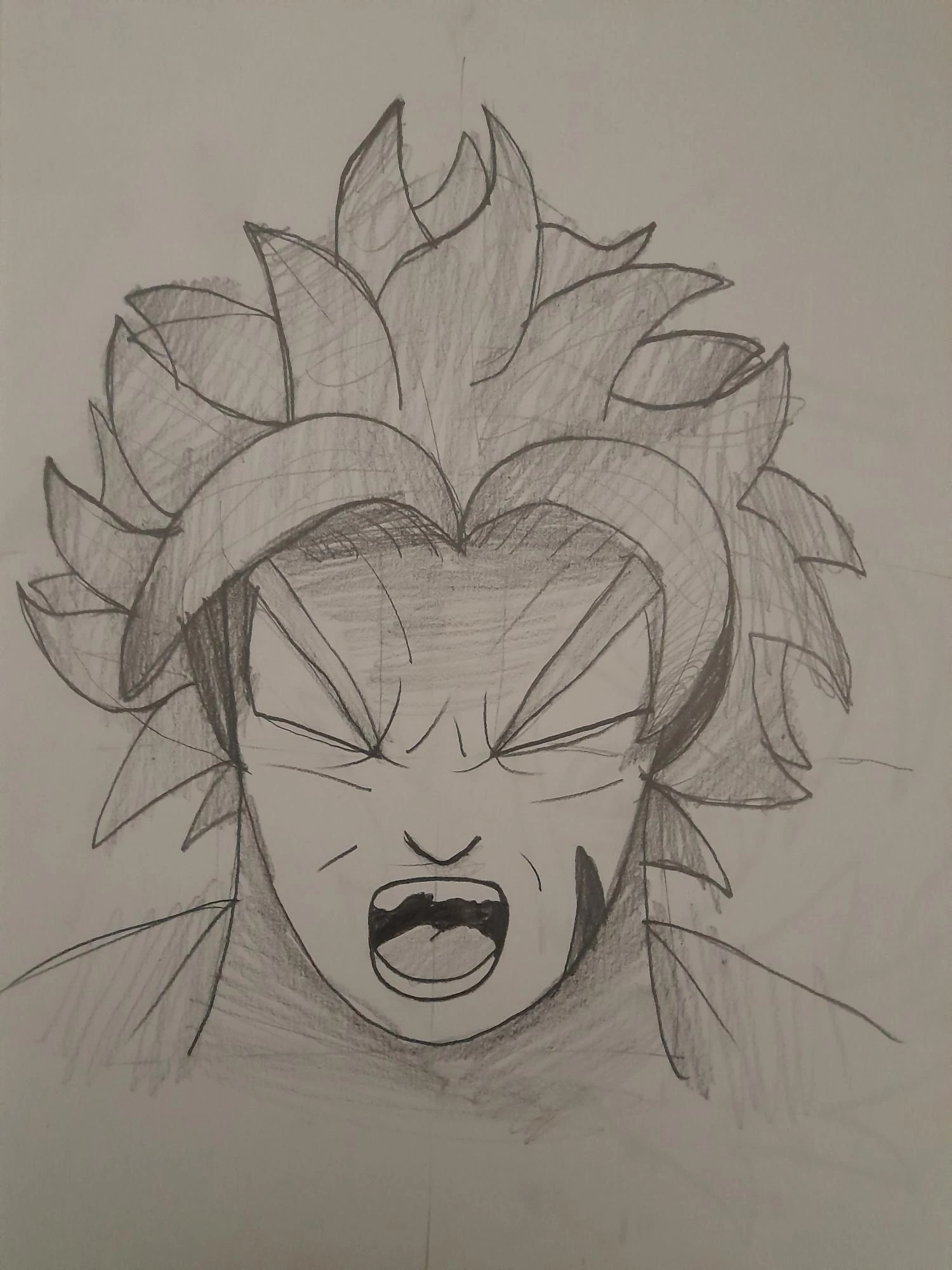 My sketch of Broly | Fandom