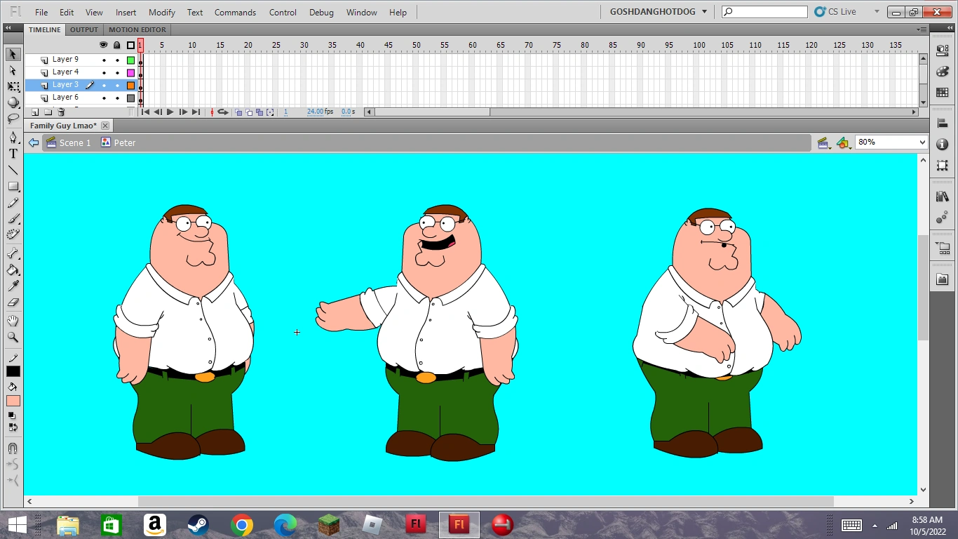 I made a peter griffin rig in flash a while back. what should I do with ...