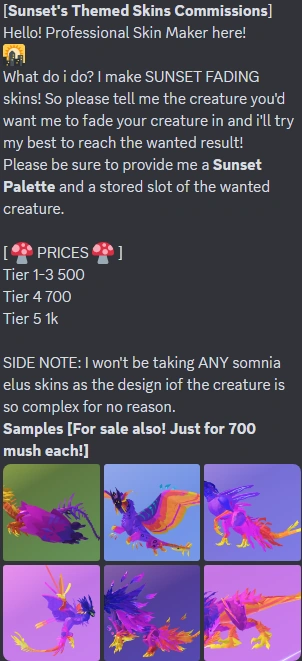 Sunset Skins Commissions! | Fandom