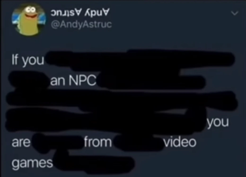 If you an npc you are from video games | Fandom