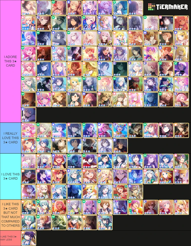 My Proseka 3★ Card tier list | Fandom