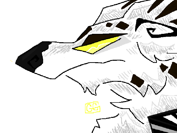 i drew a cream wolf but its shockingly digital | Fandom