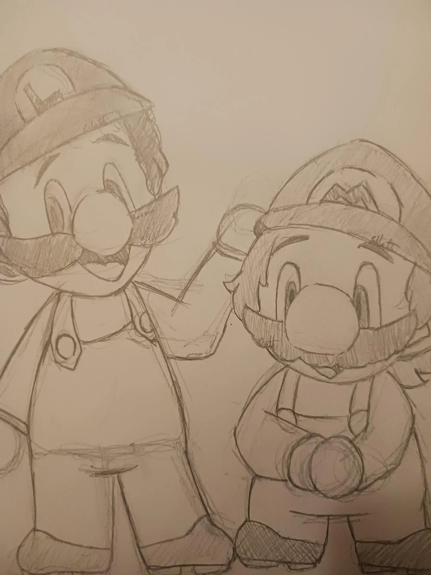 Mario and Luigi sketch | Fandom