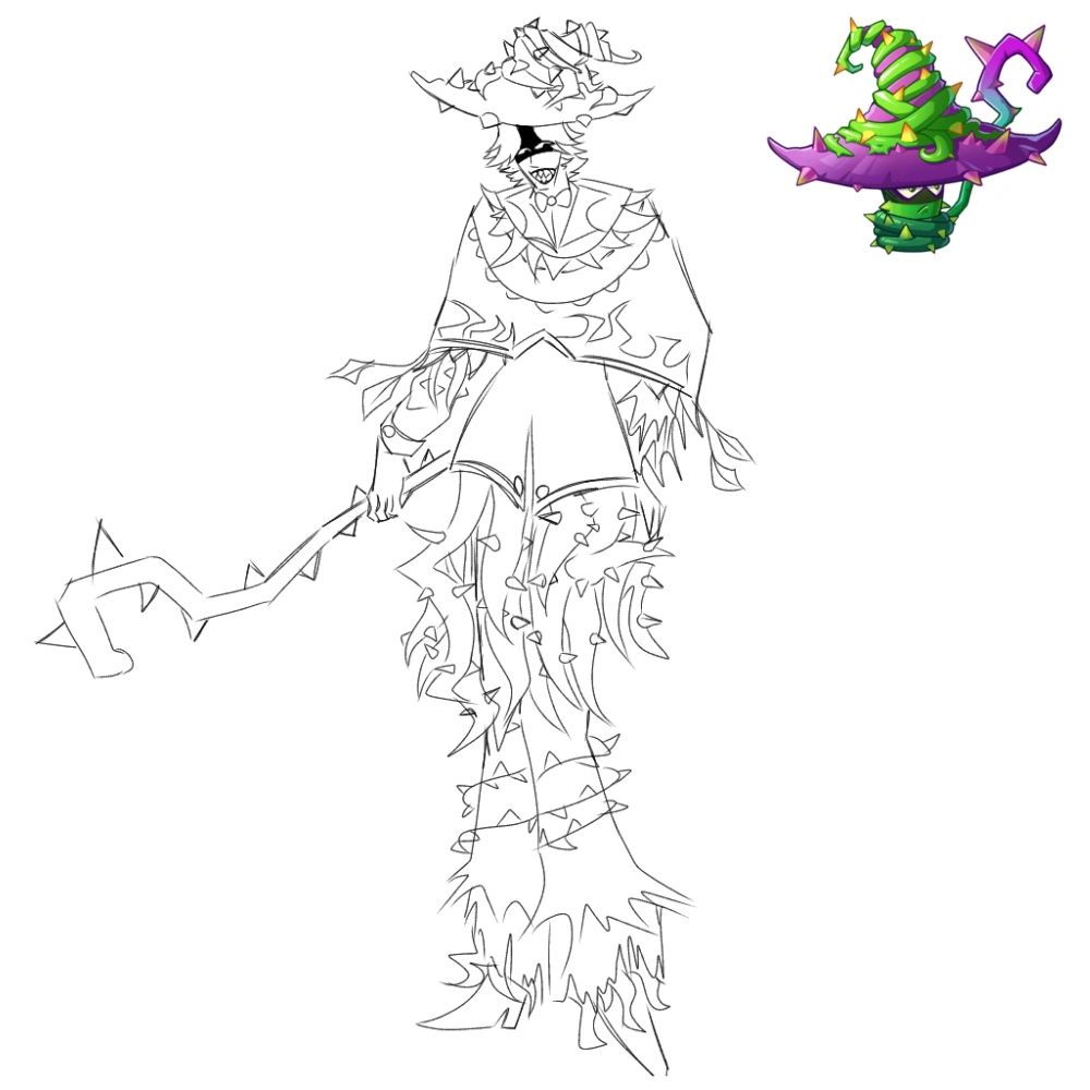 Remake unfinished reference thorn wizard and shitpost with hat mush | Fandom