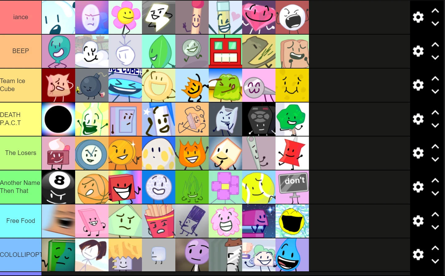 bfb voting 1 | Fandom