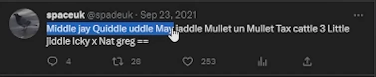 Middle jay Quiddle uddle May jaddle Mullet un Mullet Tax cattle 3 ...